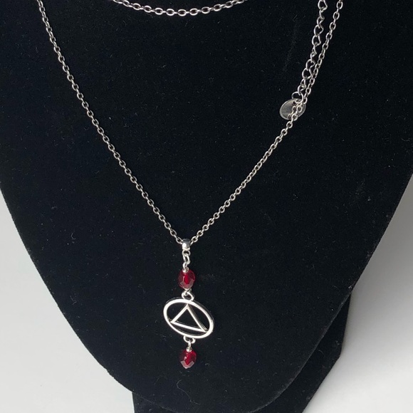 Hand Crafted | Jewelry | Alcoholics Anonymous Symbol Necklace | Poshmark